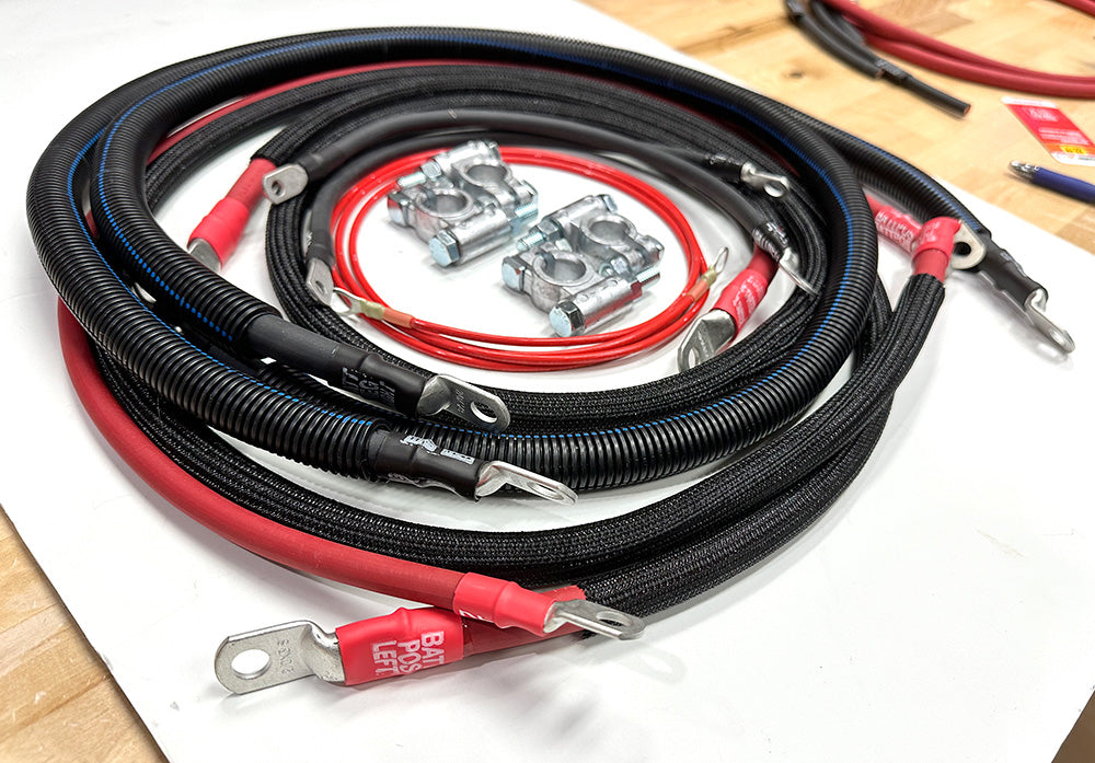 Ford Powerstroke 7.3 Diesel - F250/F350 OBS Battery Cable Kit (1990 ...