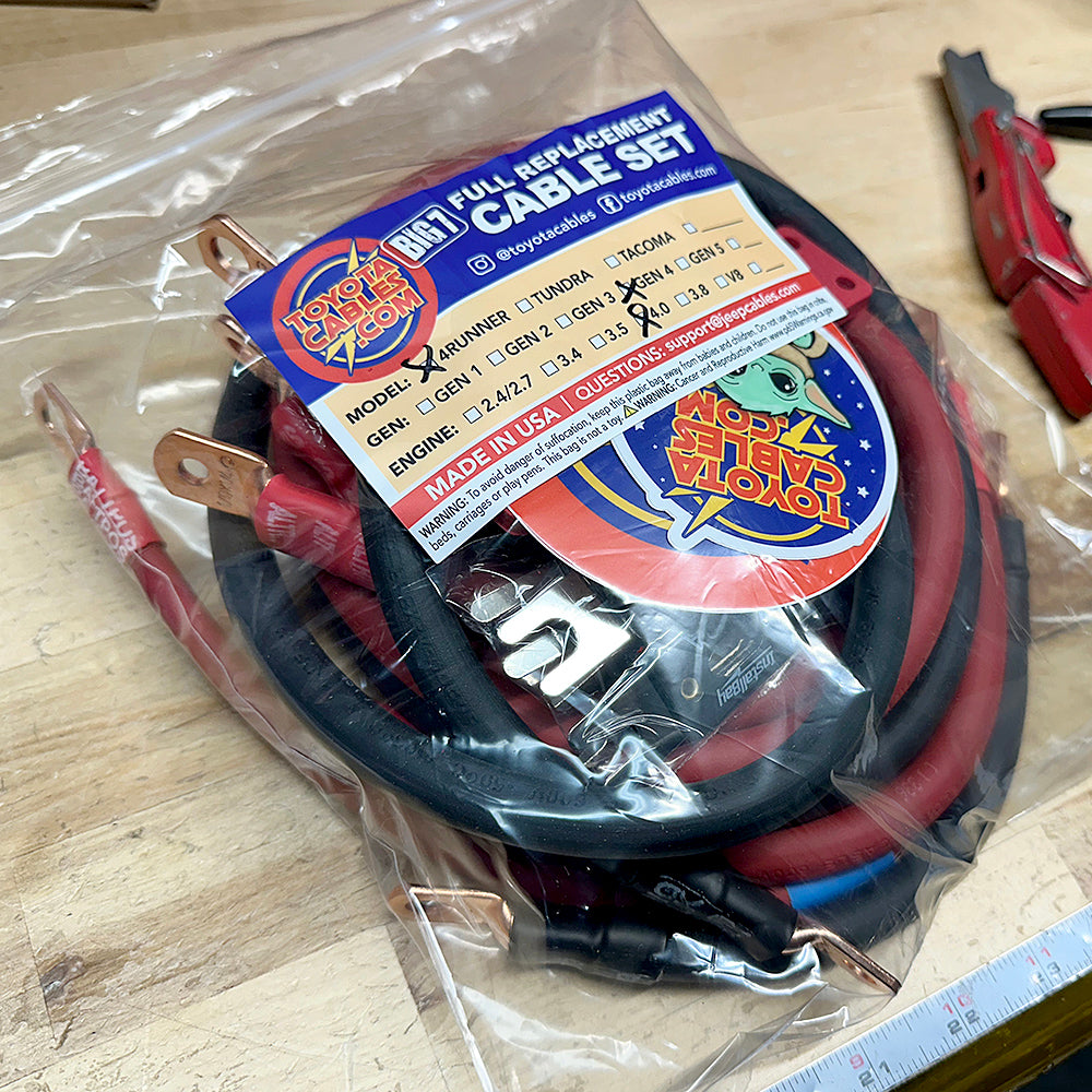 Toyota Land Cruiser Big 7 Battery Cable Kit (FZJ80 - 1993-1997 ...
